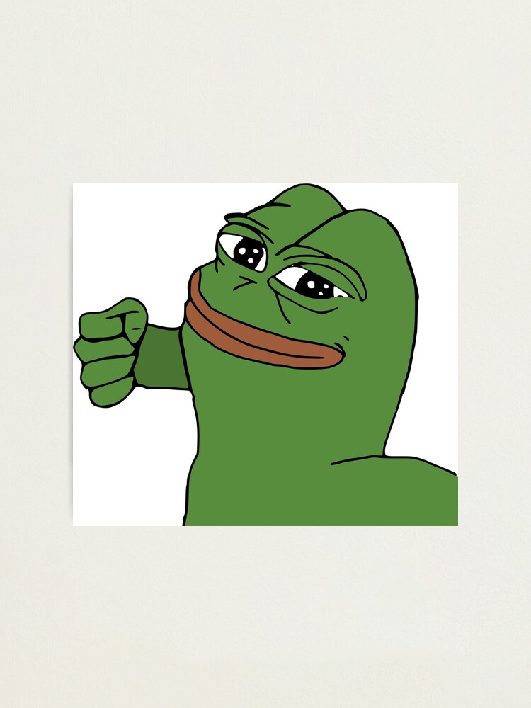 "Pepe Punching Meme" Photographic Print for Sale by John Soprano ...