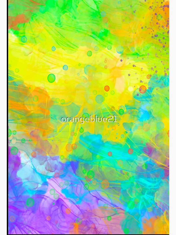"Alcohol Ink Pattern Design, Colorful Abstract Art" Poster for Sale by ...