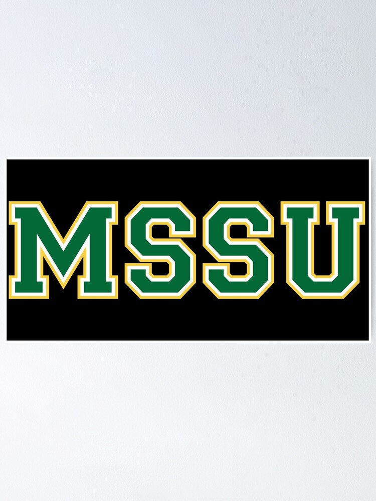 "MSSU college font" Poster for Sale by scollegestuff | Redbubble