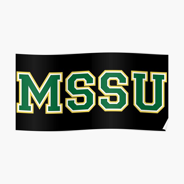 "MSSU college font" Poster for Sale by scollegestuff | Redbubble