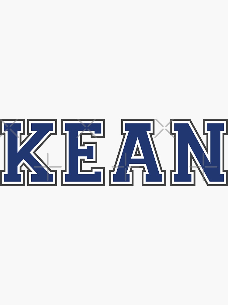 "kean college font" Sticker by scollegestuff | Redbubble