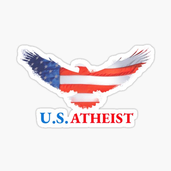 "U.S.Atheist" Sticker for Sale by AbsurdlyEpic | Redbubble