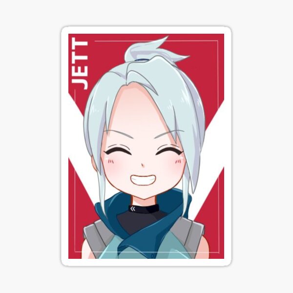 Valorant Jett Cute Stickers | Redbubble