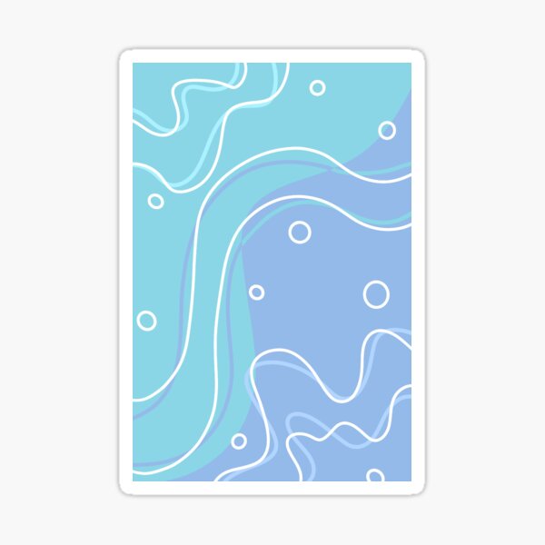 "Cute Trendy Blue Background" Sticker for Sale by alex-aleida | Redbubble