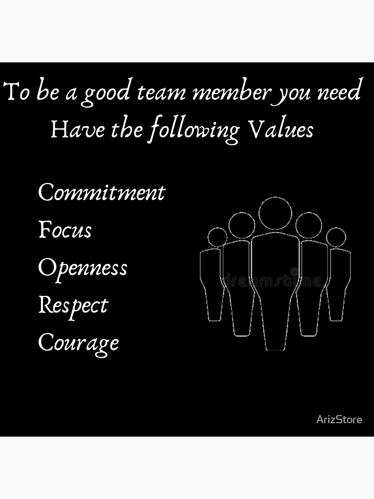 Core Values Of A Good Team Member Sticker By ArizStore Redbubble core-values-of-a-good-team-member-sticker-by-arizstore-redbubble