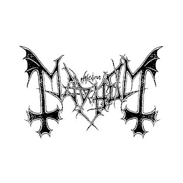 Mayhem Band Logo MAYHEM Music Band Logo Patch Adjustable Baseball Hat