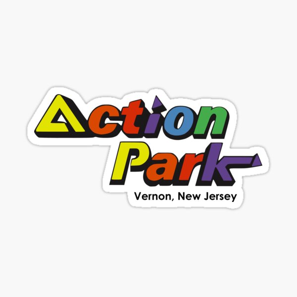 "Action Park" Sticker for Sale by TeeArcade84 | Redbubble