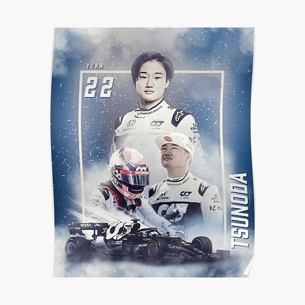 "Yuki Tsunoda" Poster by Bintanggempita | Redbubble