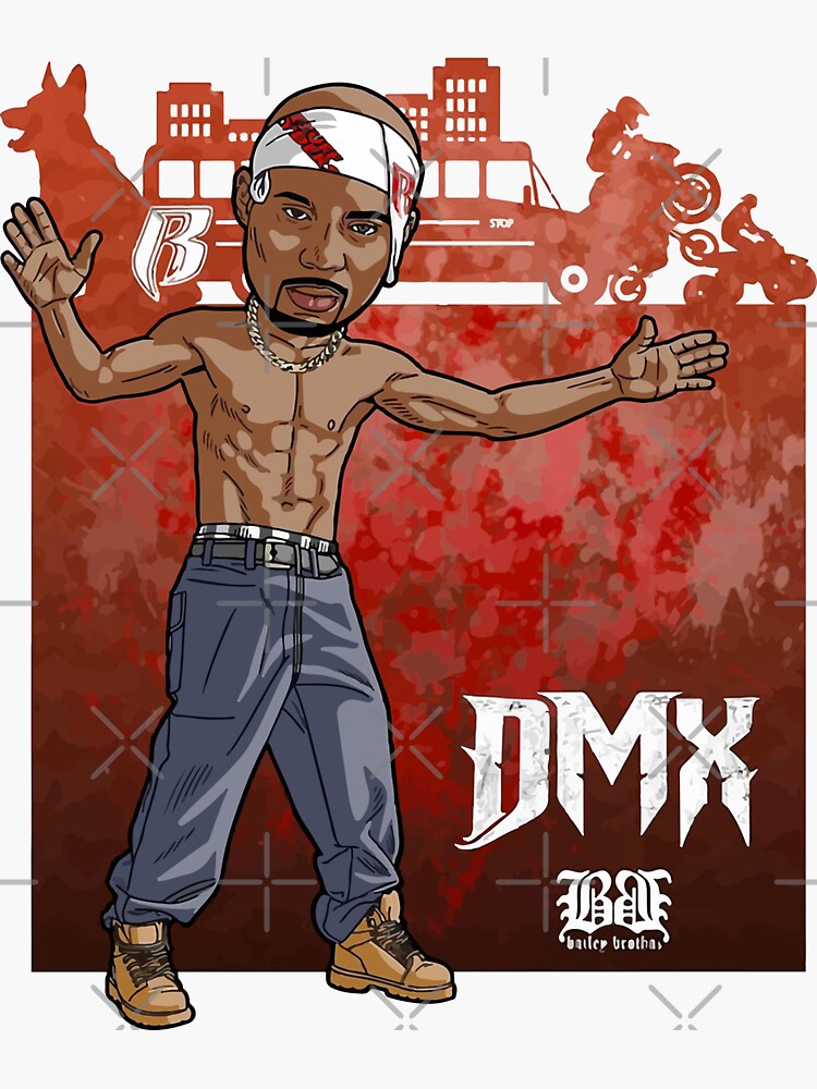 "D.M.X. rip dmx 1970-2021 [HiSVG.CoM]" Sticker by d-m-x-dark-man ...