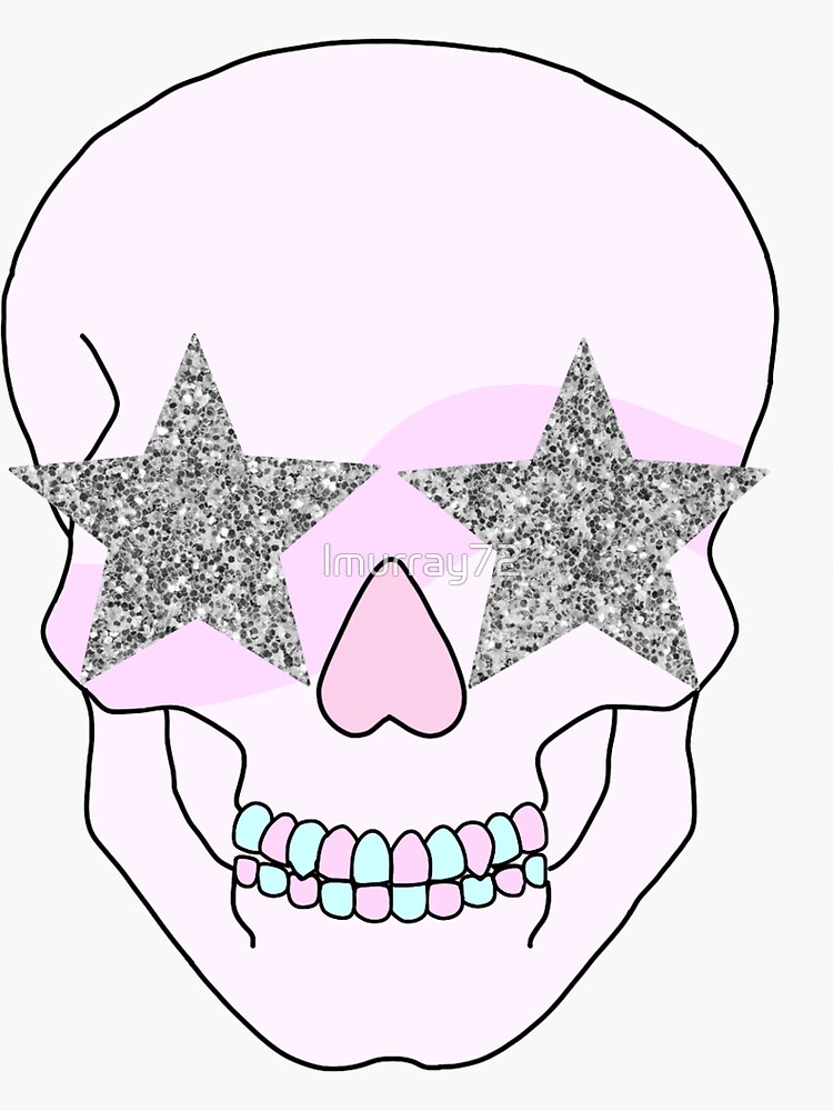 "Preppy skull" Sticker for Sale by lmurray72 | Redbubble