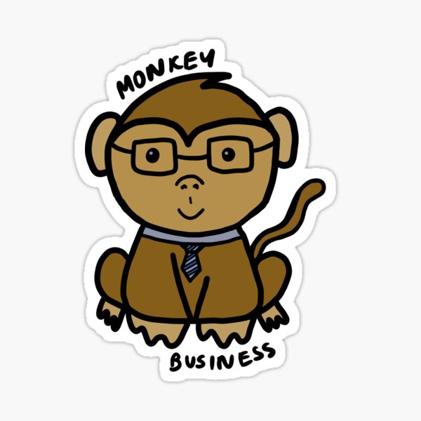 Monkey Business Stickers | Redbubble