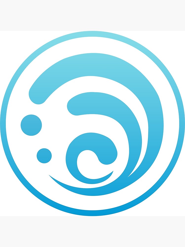 "Hydro Element Genshin Impact" Poster for Sale by GhostWrench | Redbubble