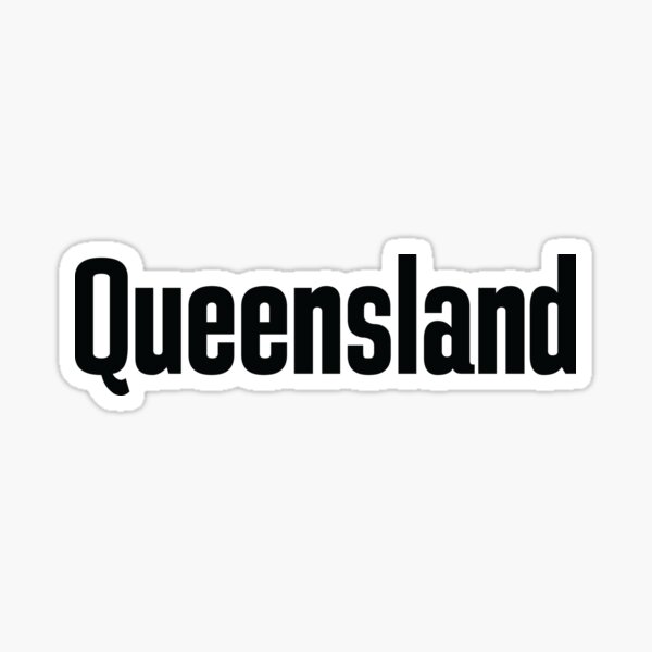 "Queensland" Sticker for Sale by ProjectX23 | Redbubble