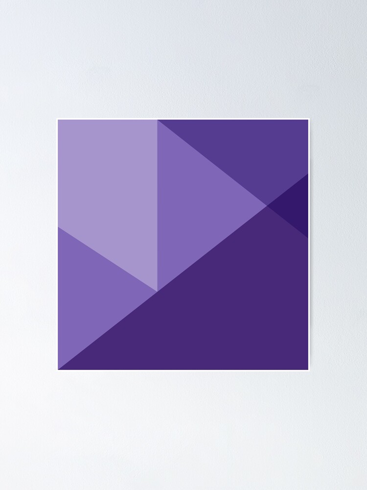 "Color Block Geometrica c5 Purple" Poster for Sale by fhjr2002 | Redbubble