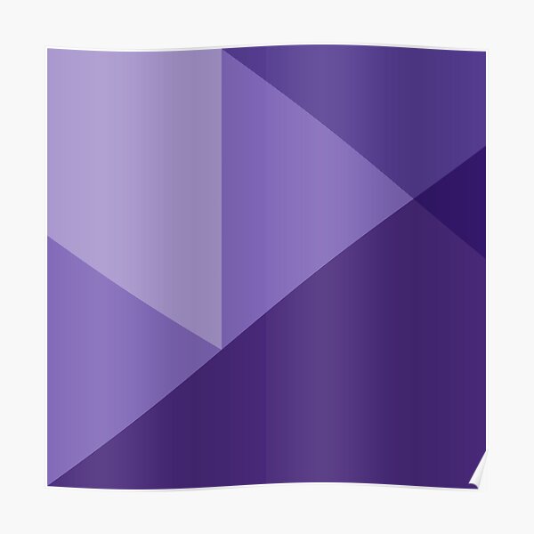 "Color Block Geometrica c5 Purple" Poster for Sale by fhjr2002 | Redbubble