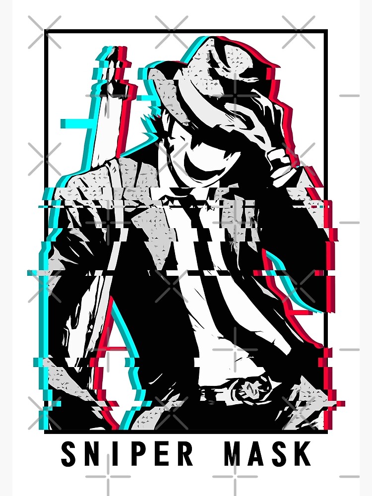 "Sniper Mask Rika Honjo High Rise Invasion Glitch" Art Print by ...