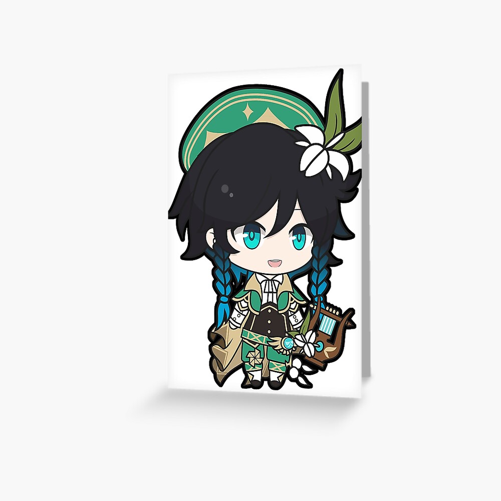 "Venti - Genshin Impact" Greeting Card by KyraWaifu | Redbubble