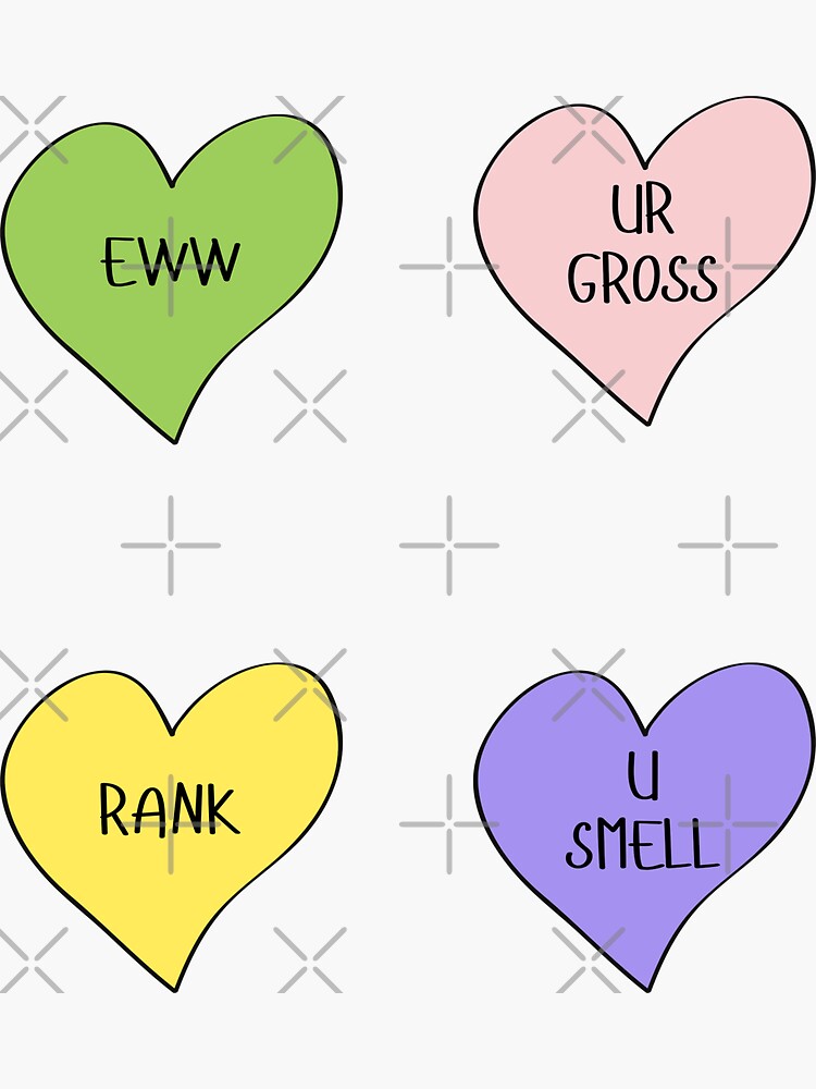 "EWW 4 IN ONE Sassy Conversation Hearts -Trendy/Hipster/Tumblr Meme ...