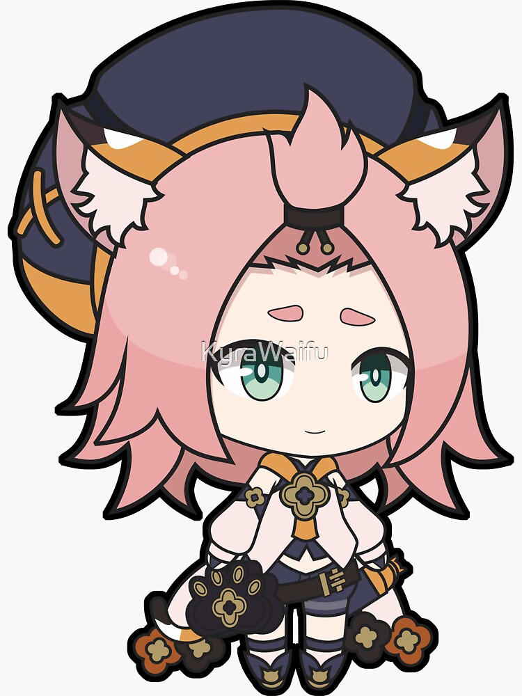 "Diona - Genshin Impact" Sticker for Sale by KyraWaifu | Redbubble