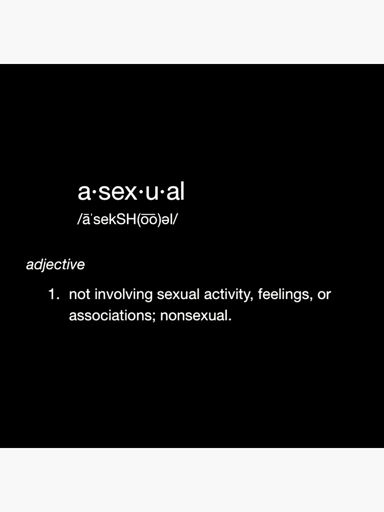 "ASEXUAL Definition sticker" Sticker by cicrusofthegods | Redbubble