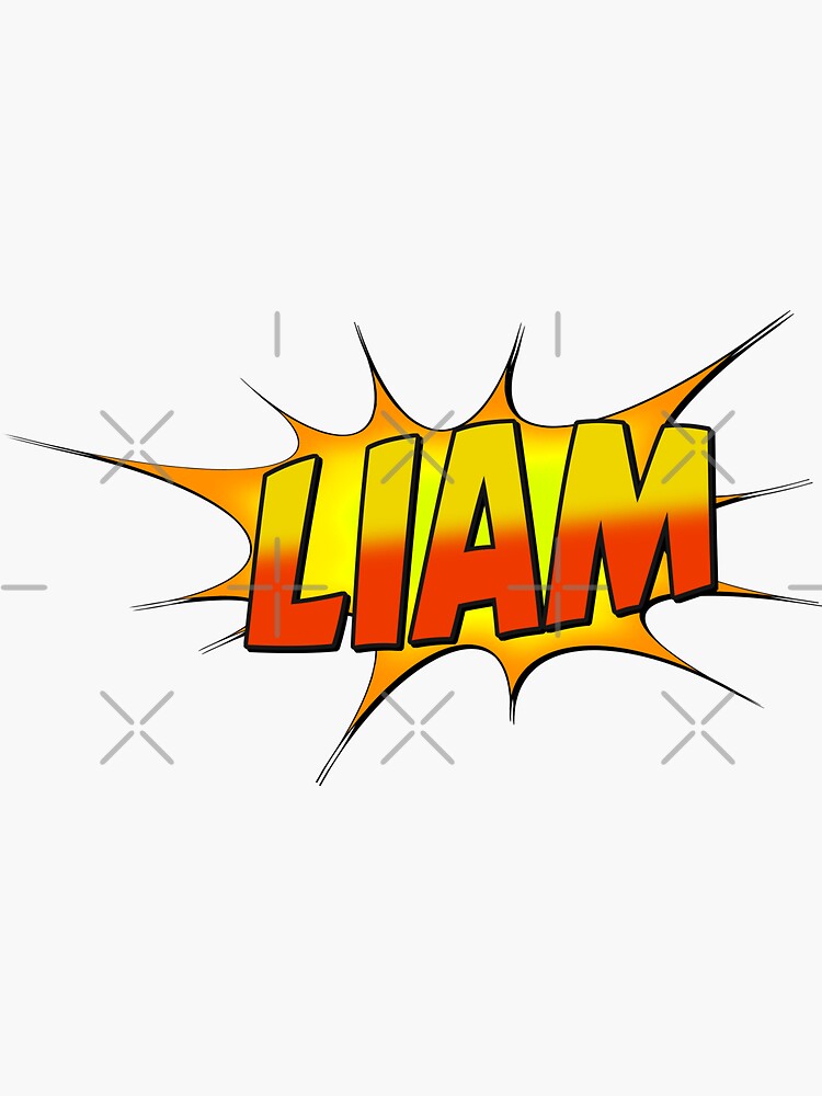 "Liam" Sticker for Sale by rogue-design | Redbubble