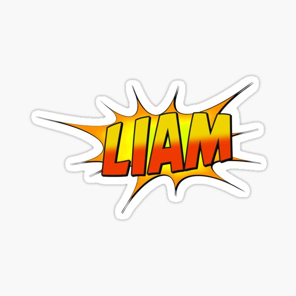 "Liam" Sticker for Sale by rogue-design | Redbubble