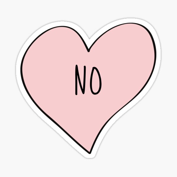 "NO Sassy Conversation Hearts - Trendy/Hipster/Tumblr Meme " Sticker by ...
