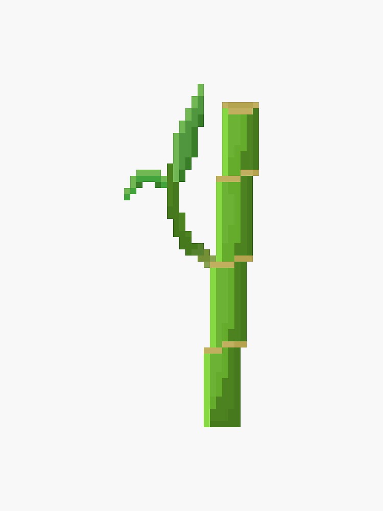 "Pixel bamboo" Sticker for Sale by PixelWheel | Redbubble