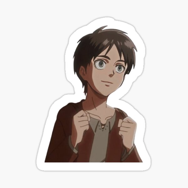 "Eren Yeager " Sticker by Artinashess | Redbubble