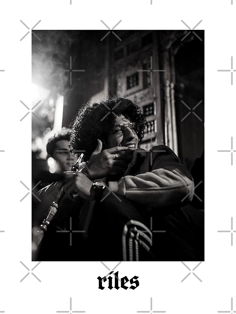 "Rilès - Black & white hookah poster." Poster by CARLYXE | Redbubble