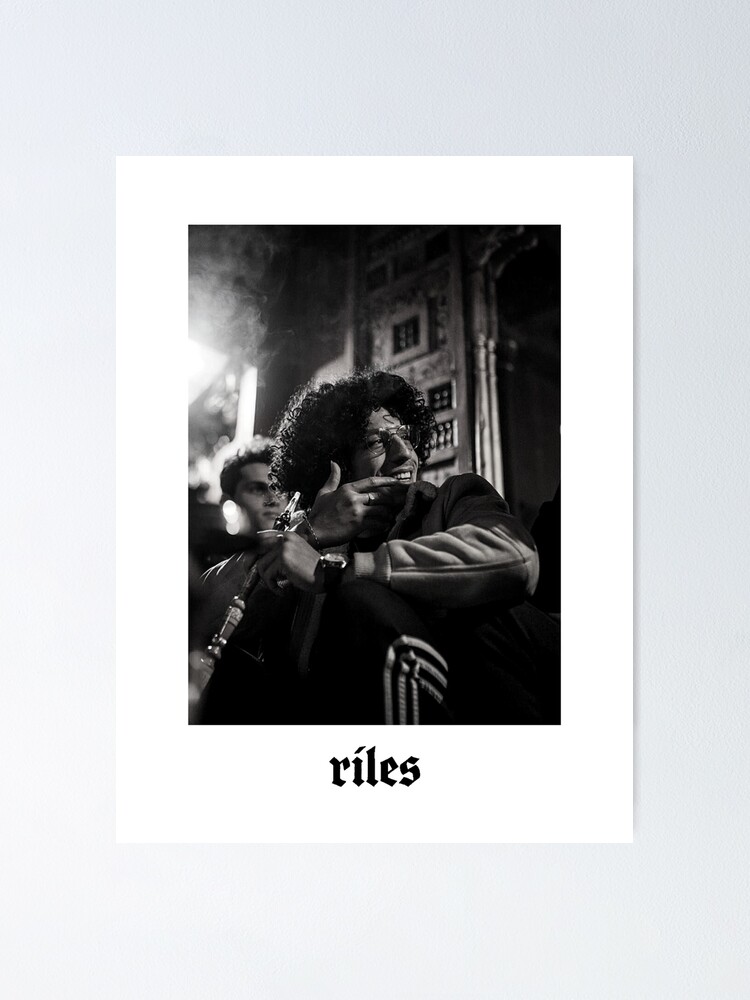 "Rilès - Black & white hookah poster." Poster by CARLYXE | Redbubble