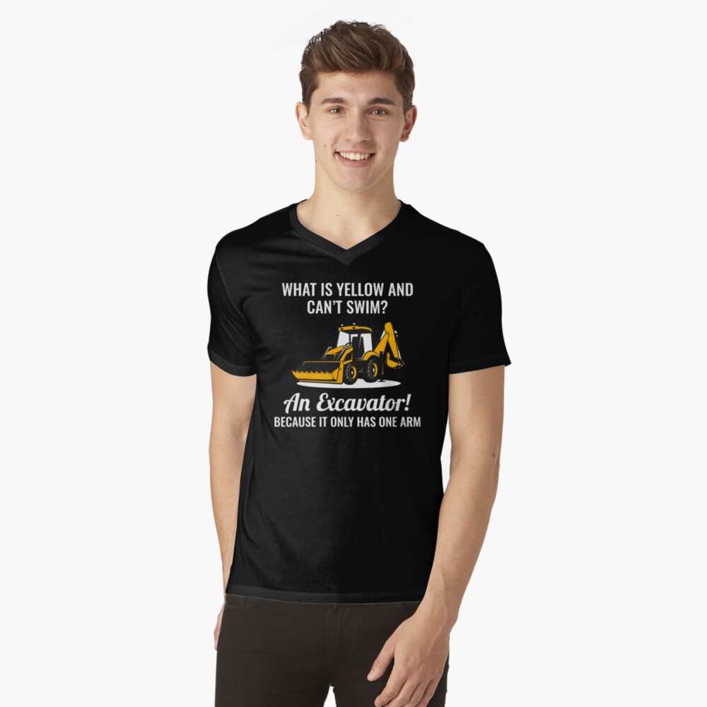 "Excavator Backhoe Heavy Equipment Operator Joke Funny Sayings" Sticker ...