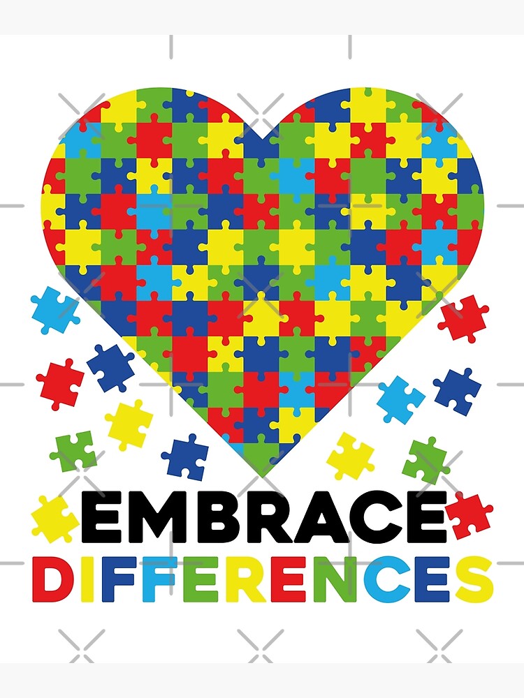 "Embrace Differences Autism" Poster by Tawan1213 | Redbubble