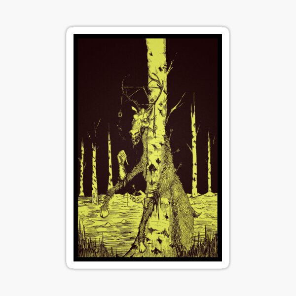 "Skinwalker " Sticker by HenrikProbably | Redbubble