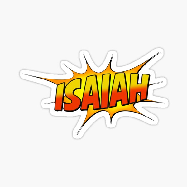 "Isaiah" Sticker for Sale by rogue-design | Redbubble