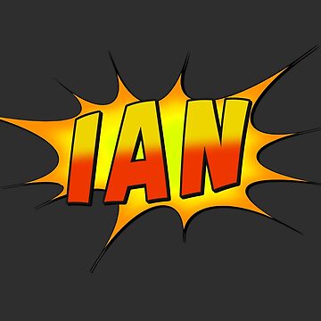 "Ian" Sticker for Sale by rogue-design | Redbubble