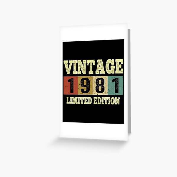 "vintage 1981 limited edition, vintage 1981 shirt, 40th birthday shirts ...