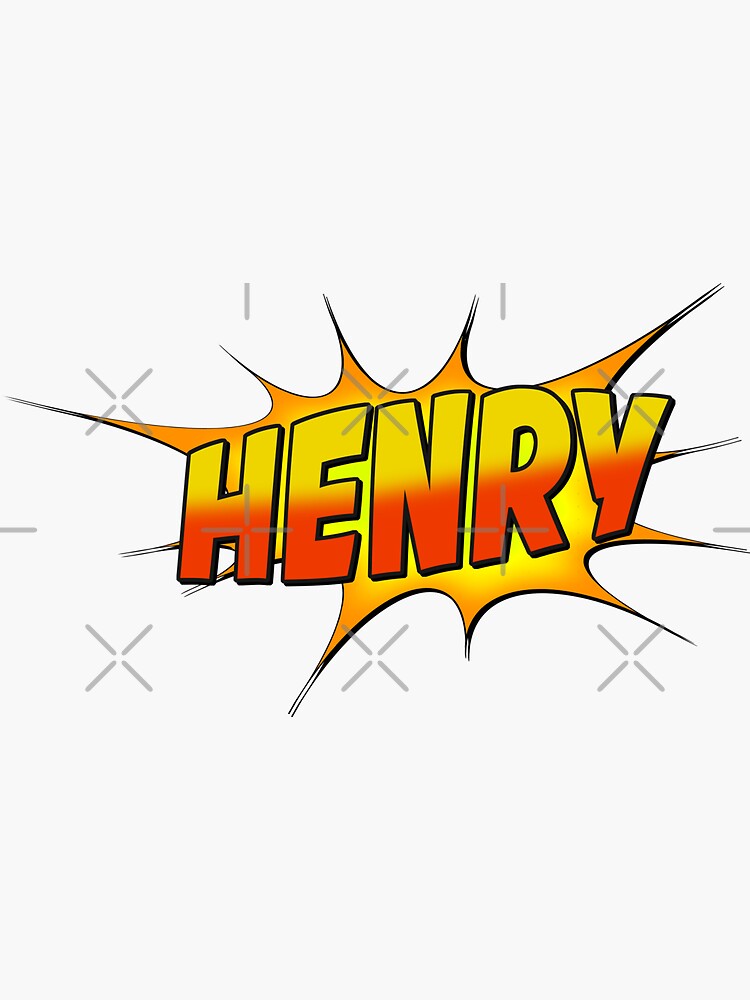 "Henry" Sticker for Sale by rogue-design | Redbubble