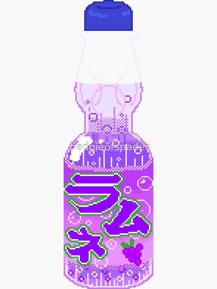 "Grape Ramune" Sticker for Sale by hedgieofspades | Redbubble