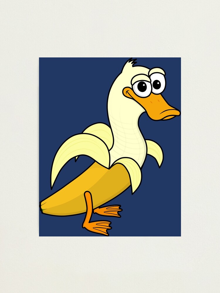 Impression photo « Humour hybride de canard banane drôle de bande ...