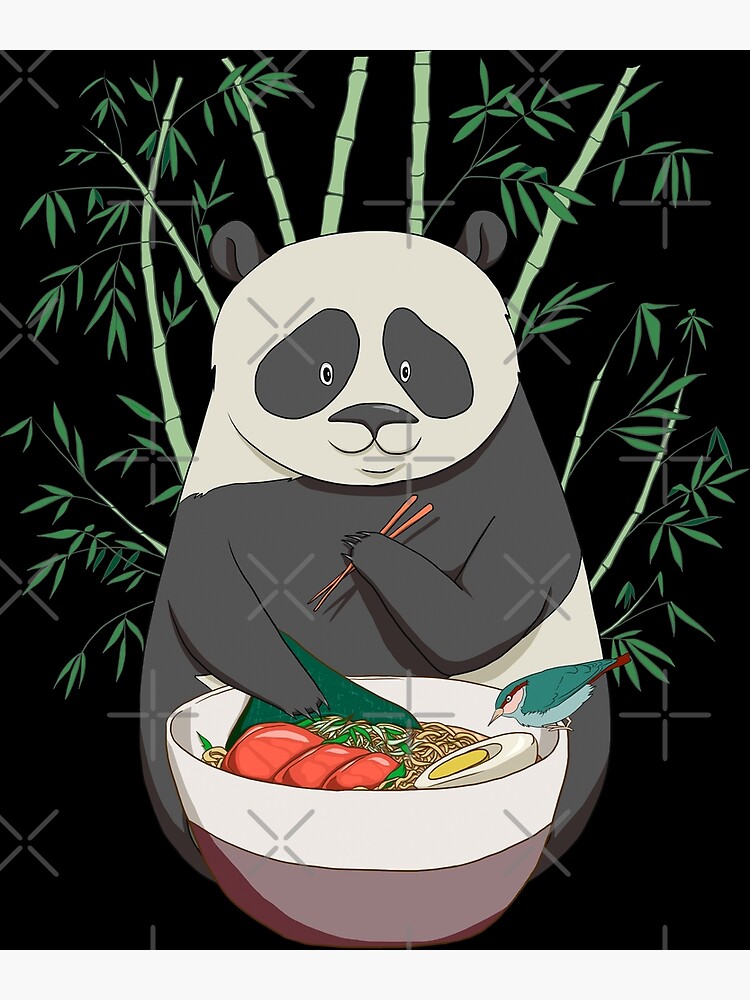 "Panda Ramen Bamboo - Kawaii Anime Panda Lover Japanese Noodles" Poster ...