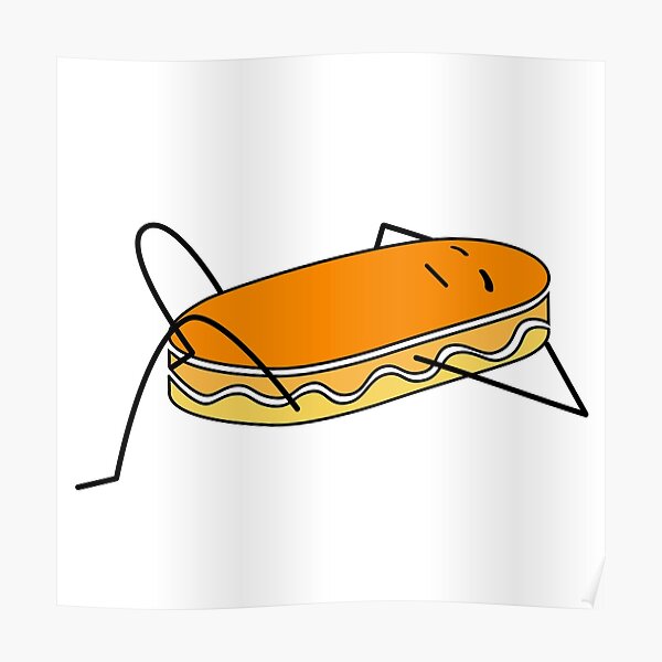 "Lazy Flan, cute, Kawaii, Illustration, food with emotion, yellow ...