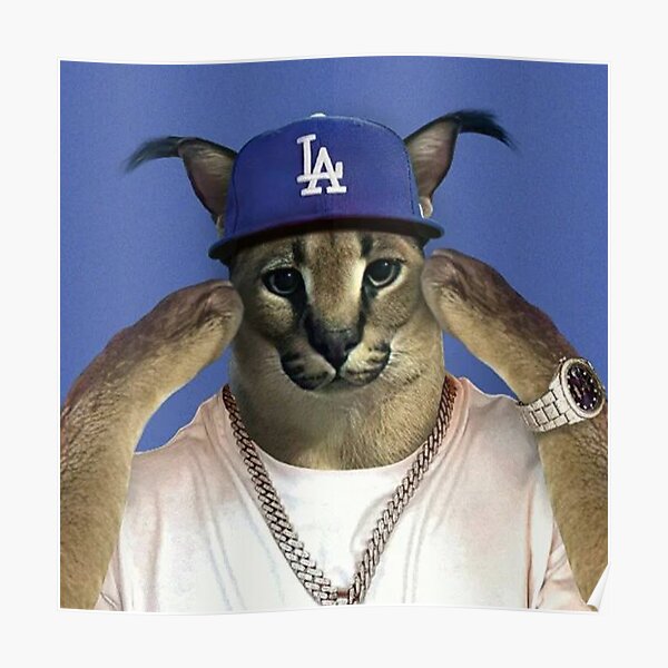 "Da Floppa Da Baby Meme" Poster von mo-designz | Redbubble