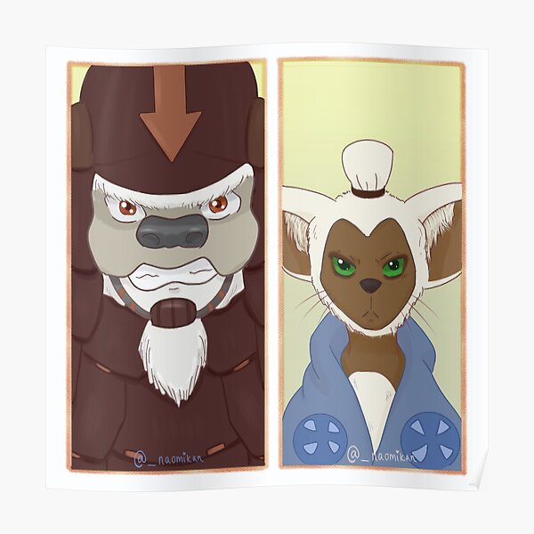 Póster «Appa vs Momo - Avatar» de naomikan | Redbubble