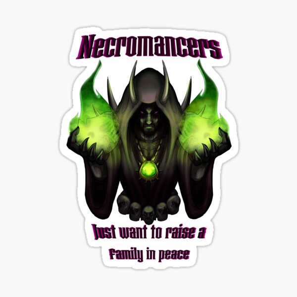 "Necromancer Family" Sticker for Sale by The-Heards | Redbubble