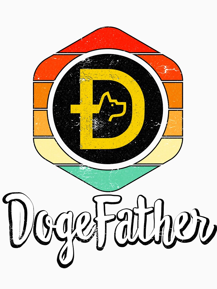 "Dogecoin Dogefather Funny Doge Cryptocurrency Meme Vintage Dogecoin ...