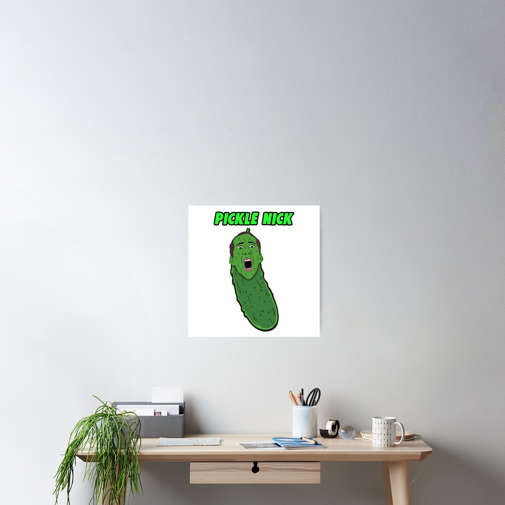 "Picolas Cage - Nicolas Cage Pickle Nick" Poster for Sale by Barnyardy ...