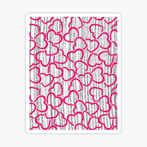 "heart pattern" Sticker for Sale by AKureez | Redbubble