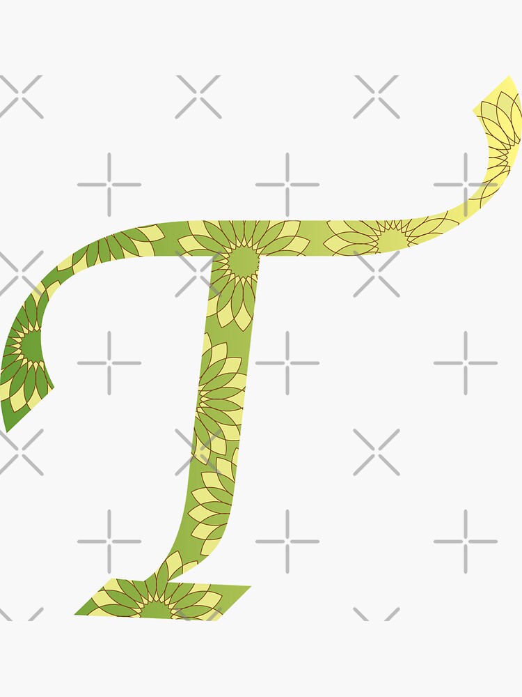 "Letter T Sticker" Sticker for Sale by SakiOno | Redbubble