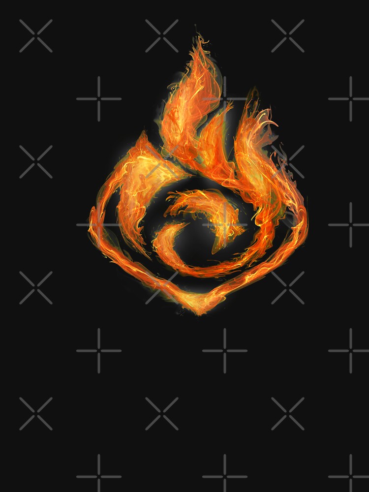 "Genshin Impact Symbol Element Fire Pyro Natlan" Essential T-Shirt for ...